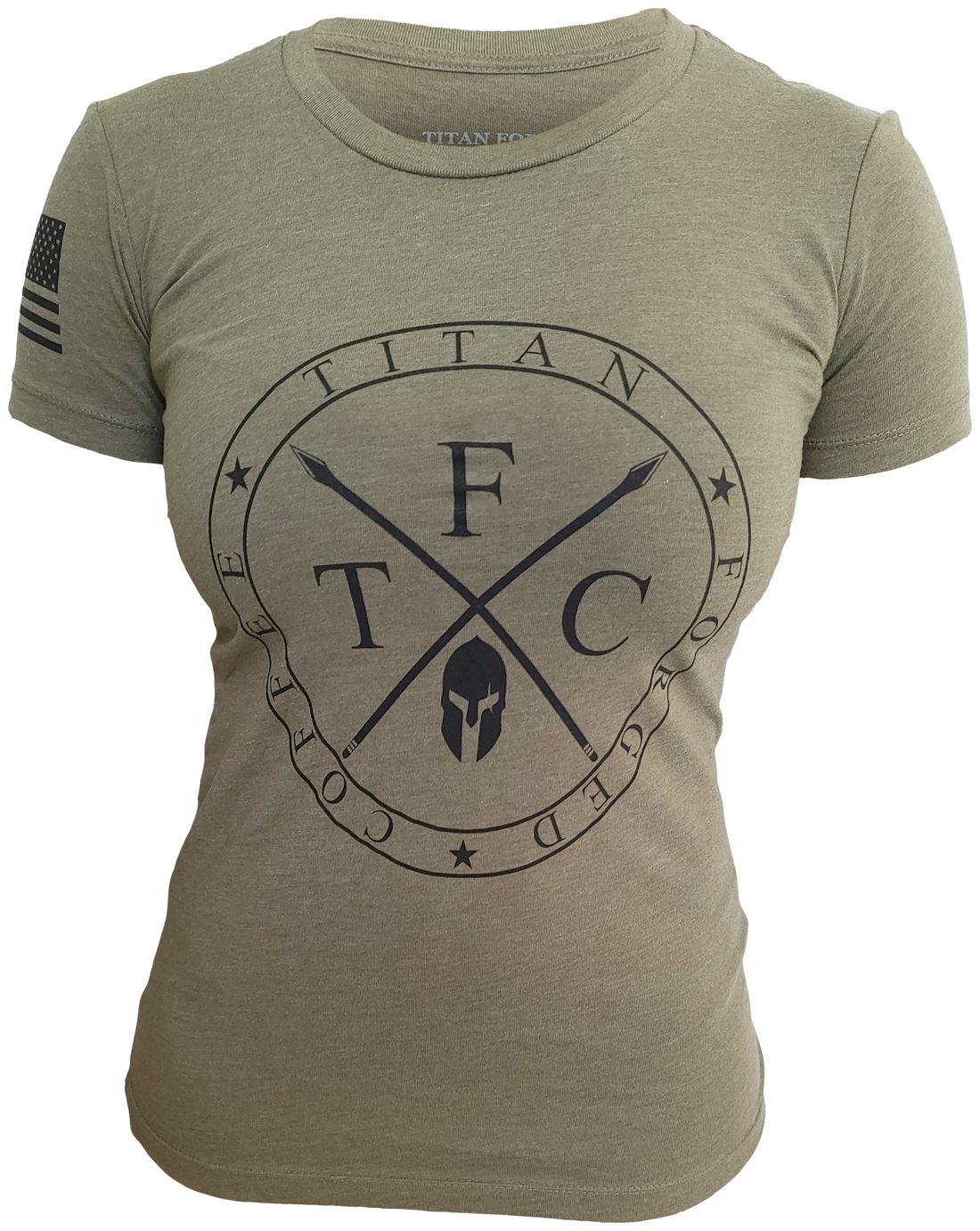 Women's OD Green TFC T-shirts – Titan Forged Coffee